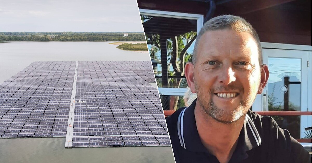 Plan voor drijvend zonnepanelenpark op plas in Lokerse industriezone ...