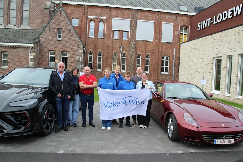 Make-A-Wish en chauffeurs Michel Van Den Brande en Kurt Audenaert ...