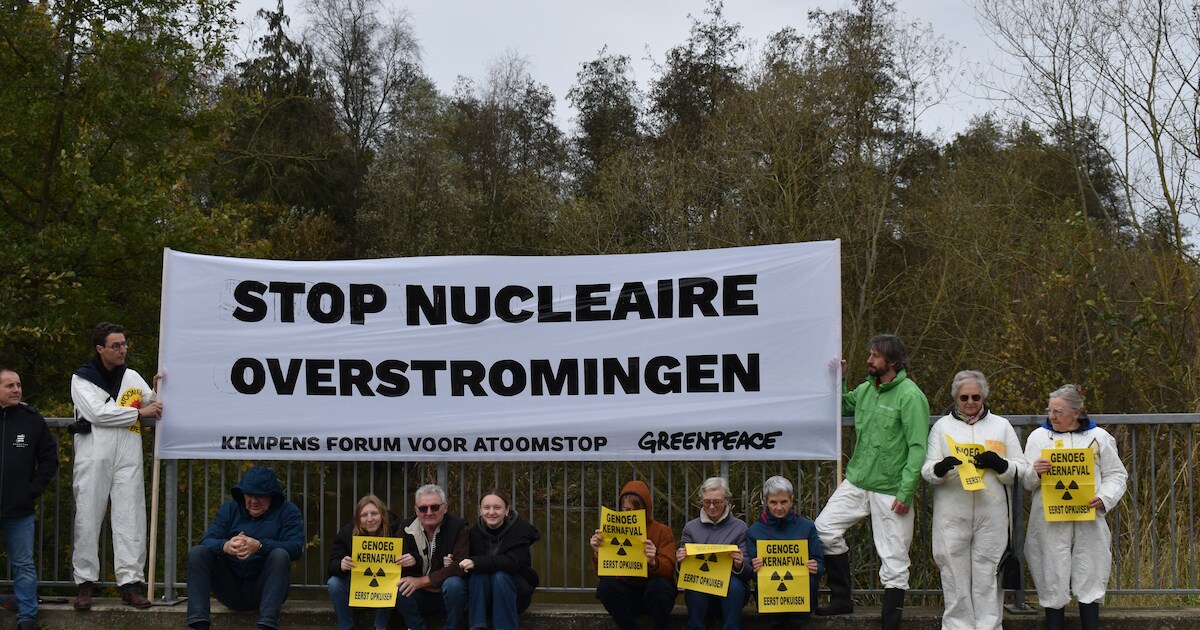 Buurtbewoners protesteren tegen ‘nucleaire overstromingen’ van Molse ...