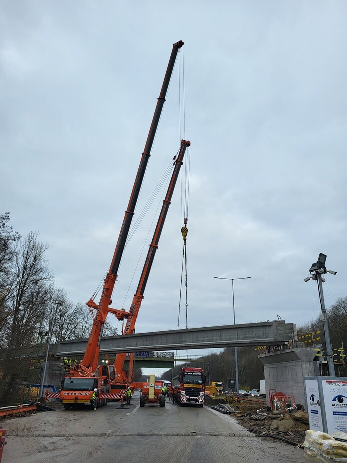Nieuwe mijlpalen bereikt bij aanleg brug Drasop en ecoduct Hallerbos ...