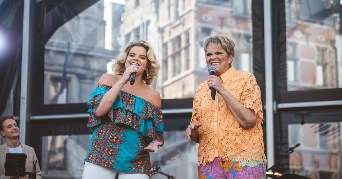 Celien staat vanavond voor het eerst zonder mama Margriet Hermans op ...