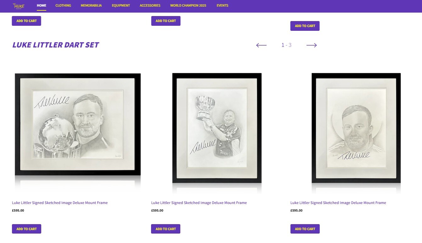 Een gehandtekende fotokader? Dat is dan 685 euro: hoe Luke Littler geen ...