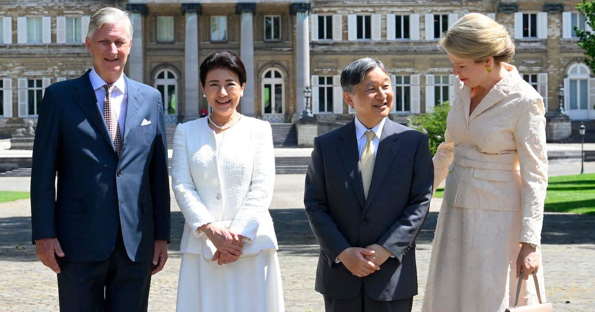 Een uniek privilege: Filip en Mathilde ontvangen Japans keizerspaar ...