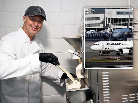 Het ijs van van Philippe (54) vliegt letterlijk de wereld rond ...