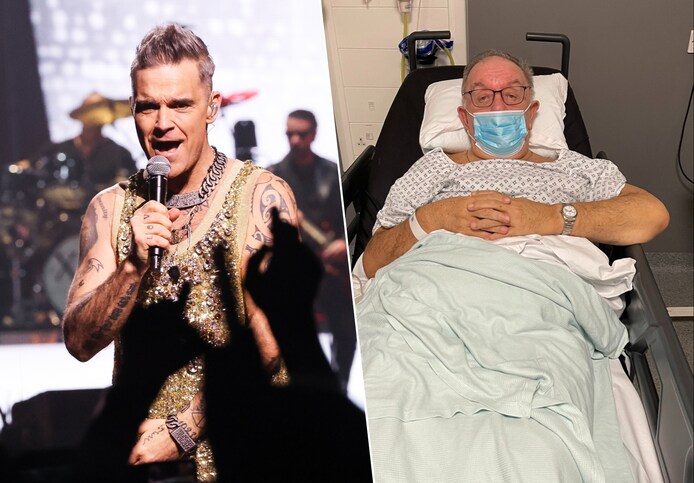 Vader van Robbie Williams breekt deeltje van zijn ruggengraat na val ...