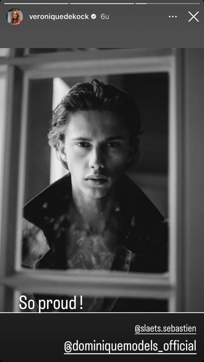 Sébastien (19), zoon van Véronique De Kock, gaat aan de slag als model ...