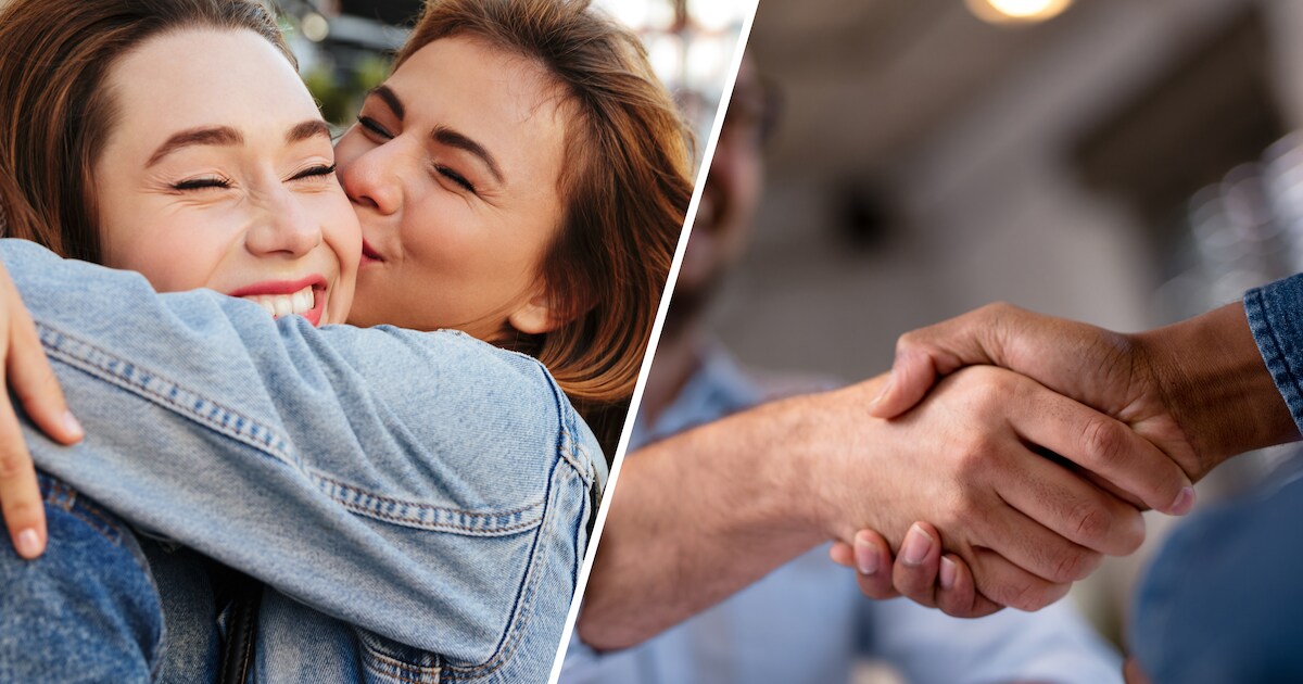 Geven we na corona weer hand of kus? Of toch maar liever een ...