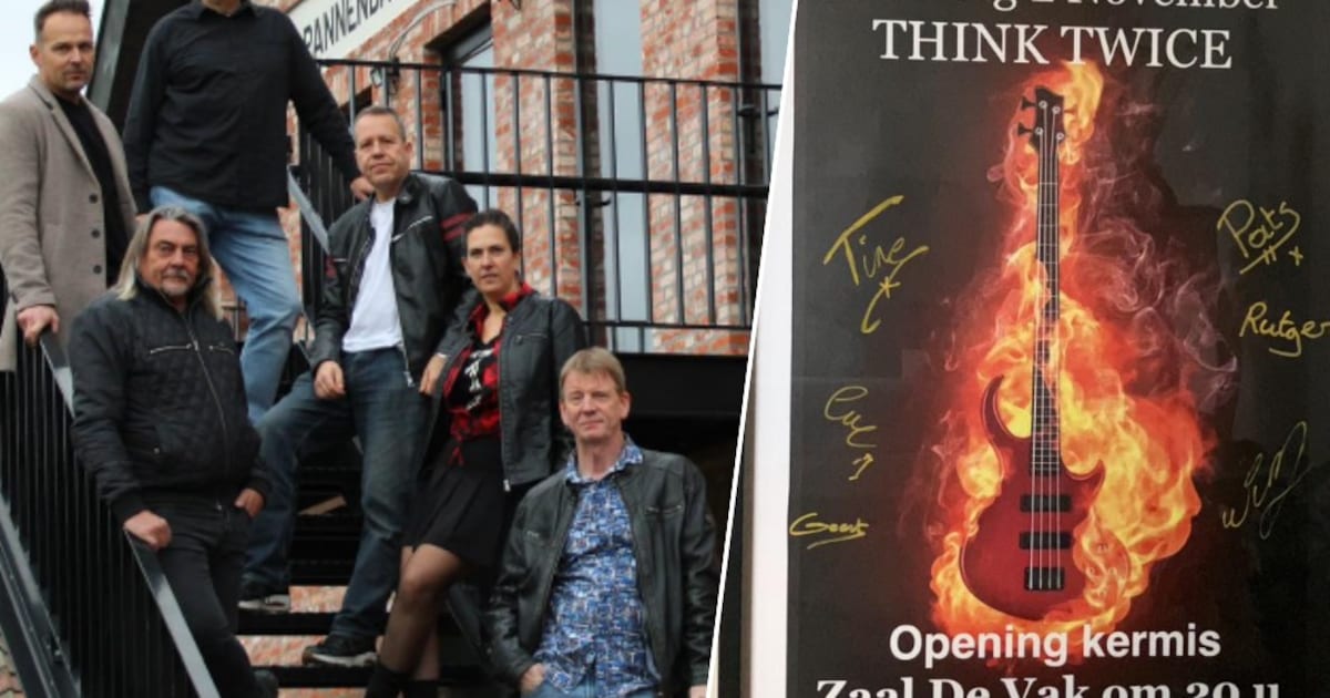 Rockband Think Twice veilt gesigneerde poster voor De Warmste Week ...
