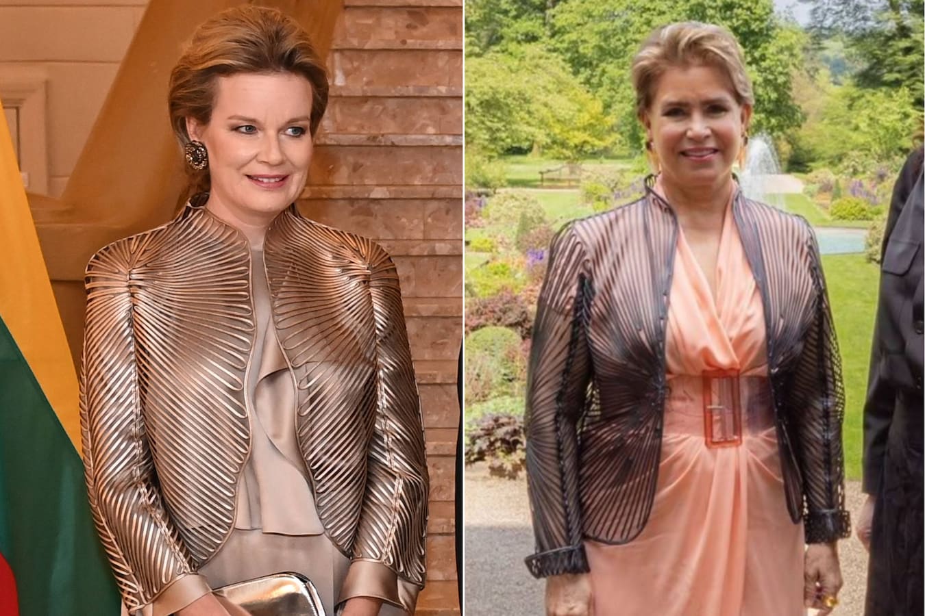 Majesteiten Mathilde en María Teresa dragen opvallend vaak dezelfde ...