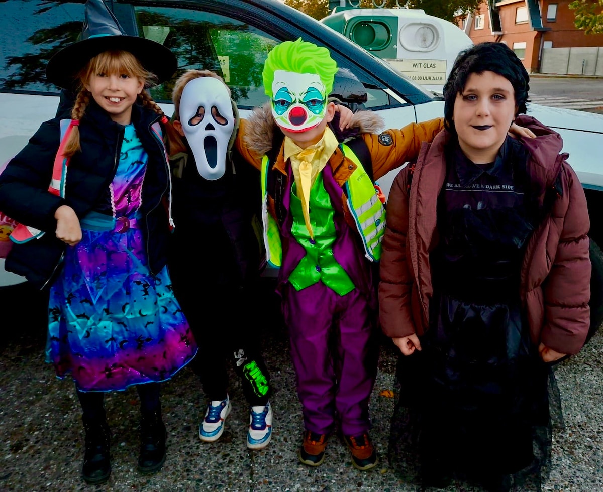 Halloweenpret voor Kyenta, Niels, Kyle en Noa in Dendermonde | Dendermonde | HLN.be