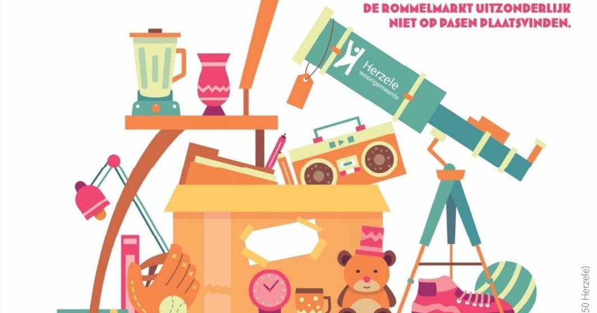 Rommelmarkt tijdens kermis op paasmaandag | Herzele | HLN.be