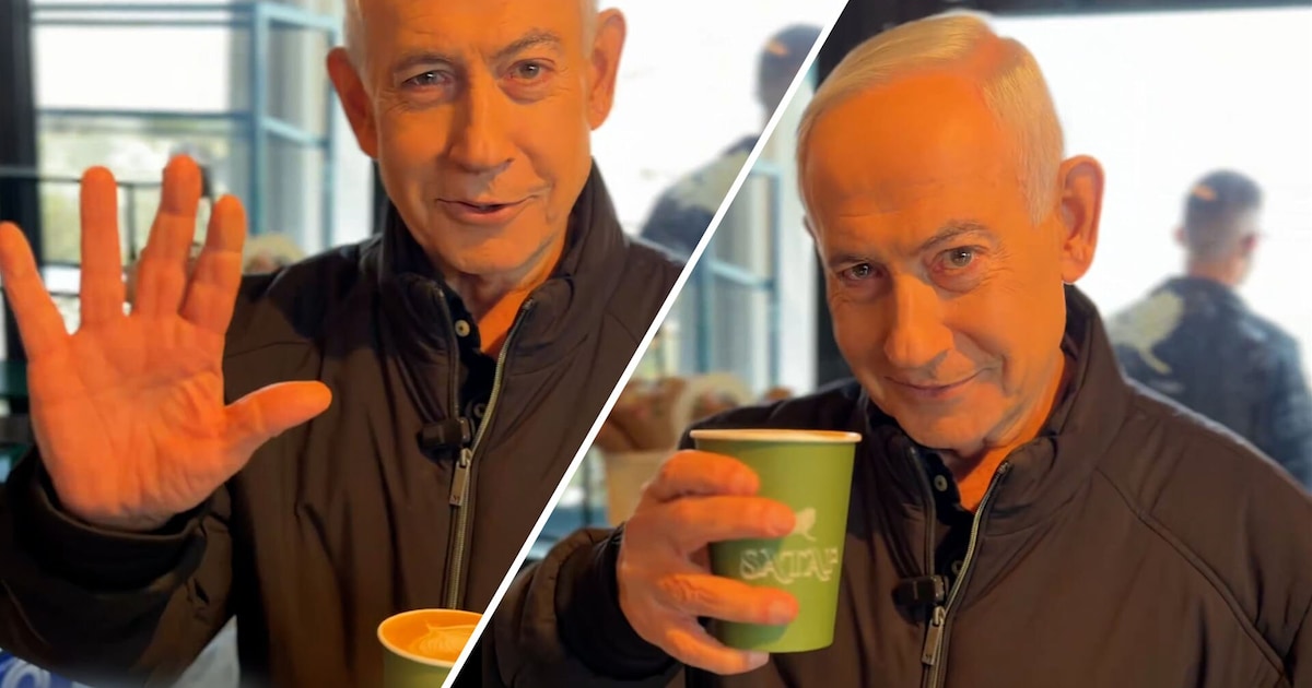 Netanyahu ontkracht geruchten over zijn dood met video in koffiebar ...