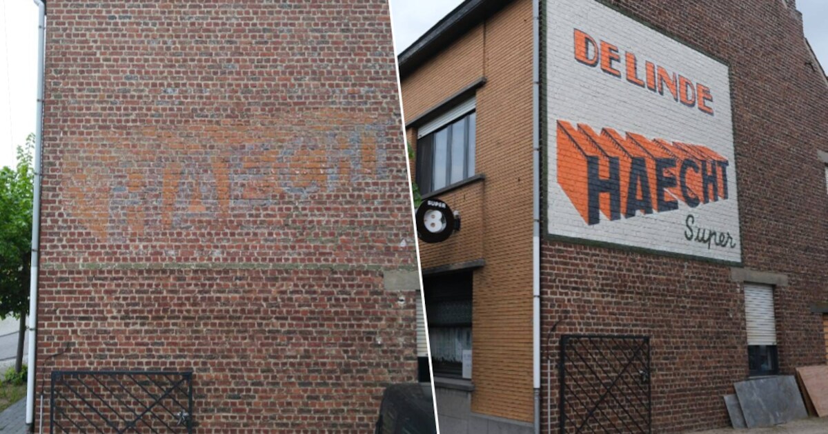 Nieuwe eigenaars De Linde laten oude reclamemuurschildering herstellen ...