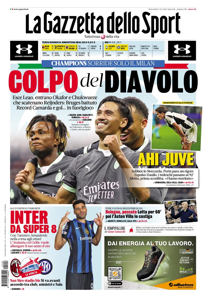 “Mignolet en Onyedika effenden het pad... voor Milan”: ook Italiaanse pers vindt dat Club ...