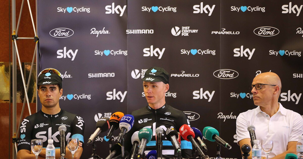 Grote baas Sky in de bres voor Froome na tendentieuze vraag | Tour de ...