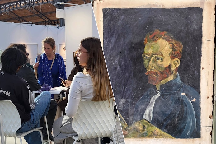 Niet Van Gogh, wel Ingrid (52) schilderde op de muur bij Gents koppel ...