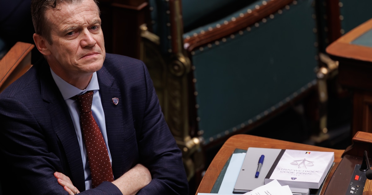 Justitieminister Paul Van Tigchelt (Open Vld) wijst opnieuw naar te ...