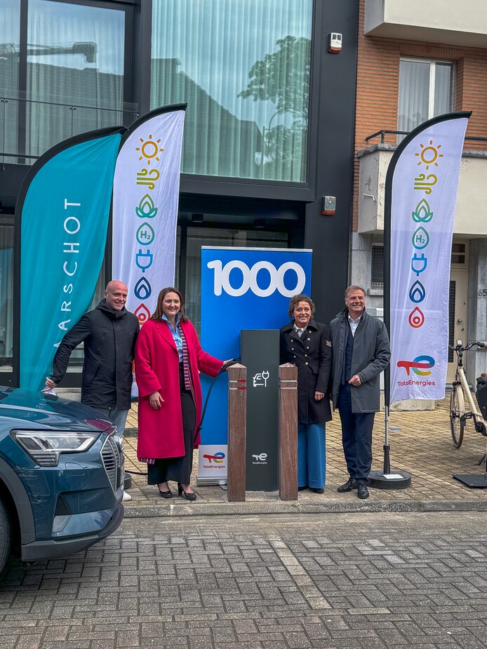 Inhuldiging van 1.000ste laadpunt van TotalEnergies: “Het is het ...