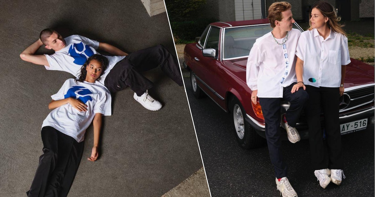 Caroline en Sébastien pimpen witte T-shirts en hemden met ...