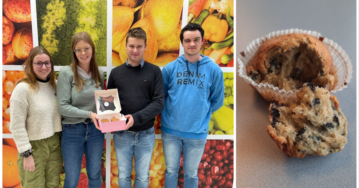 Normaal gaat perskoek bij het afval, nu maken studenten er gezonde ...