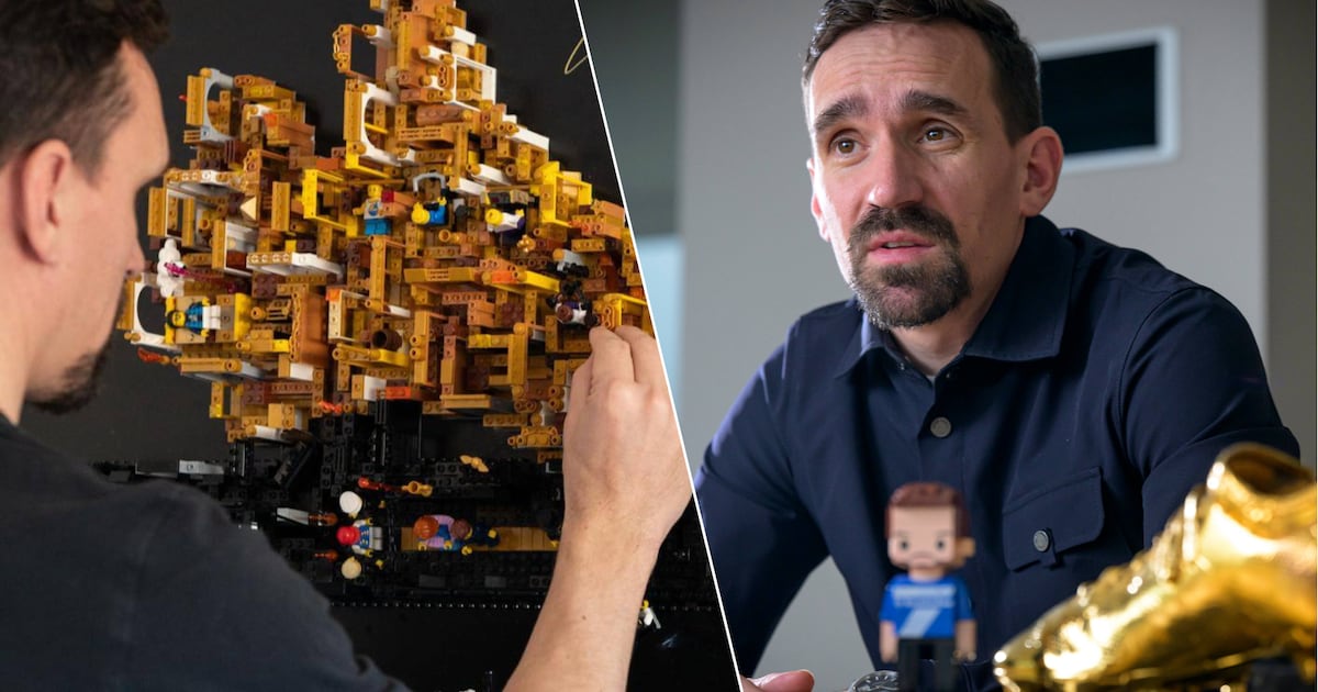 Oud-winnaar en Lego-artiest Sven Kums maakt een uniek kunstwerk voor de ...