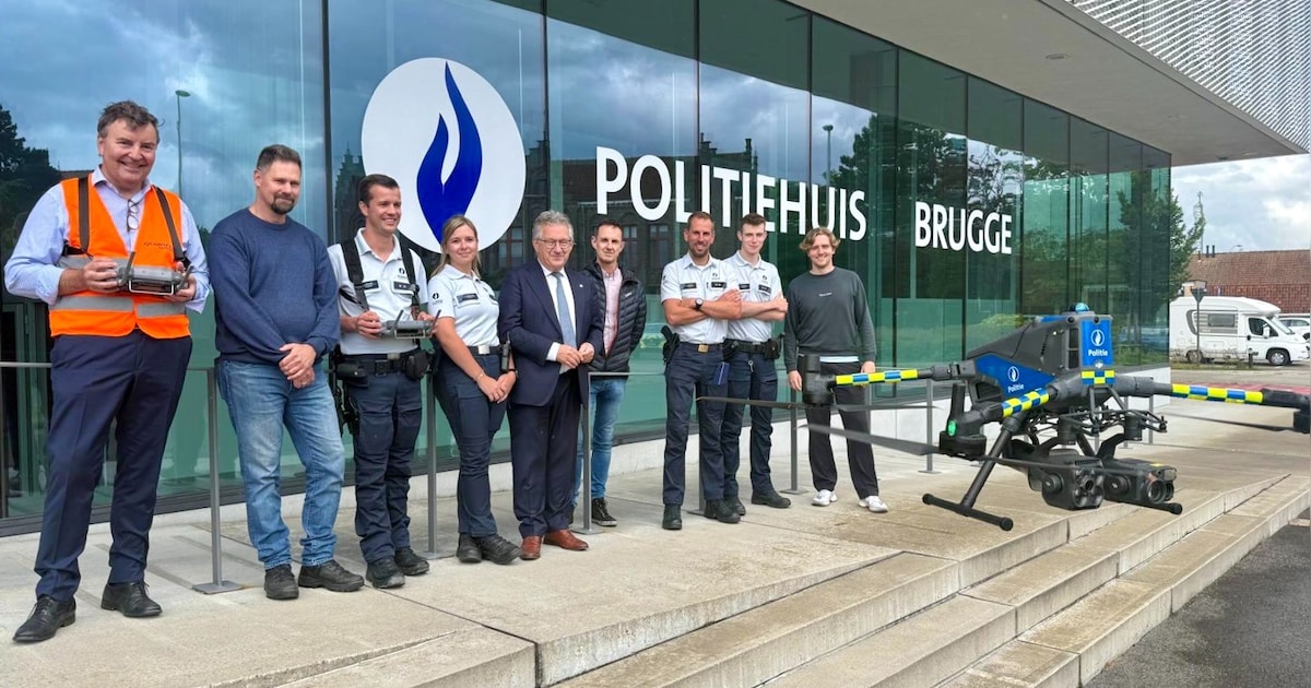 Politie Brugge investeert ruim 56.000 euro in nieuwe drones en piloten ...