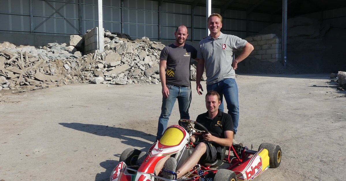 Drie vrienden toveren industrieterrein om tot racecircuit voor karts ...