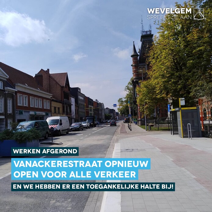 Werken bushalte afgerond: Vanackerestraat opnieuw open voor verkeer ...