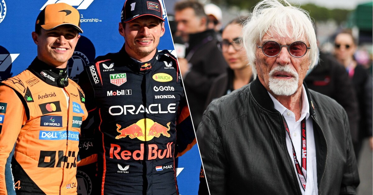 Voor F1-legende Bernie Ecclestone is Max Verstappen duidelijk favoriet ...