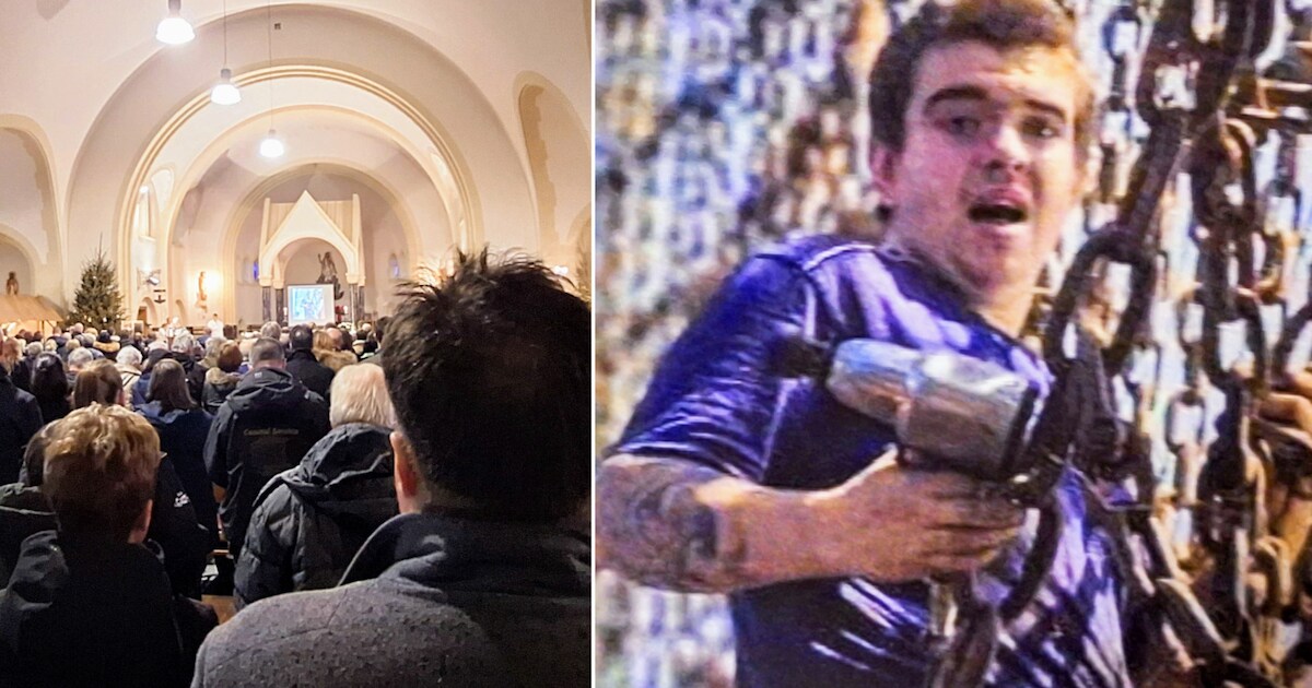 Honderden vissers, familieleden en vrienden nemen afscheid van Michael ...