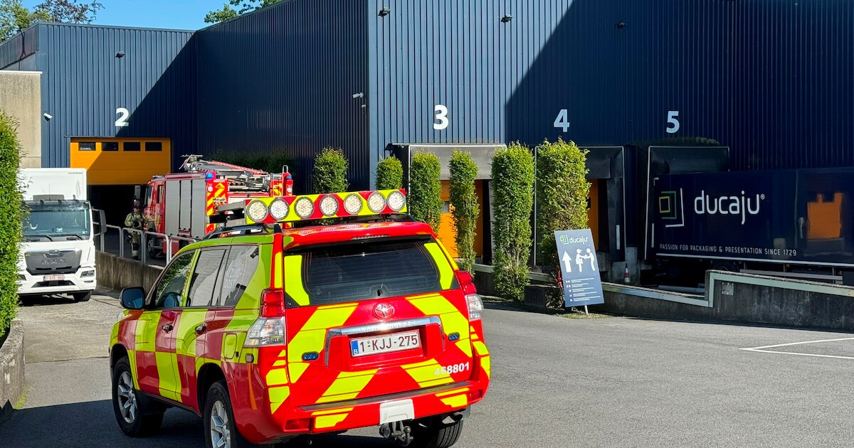 Elektrische heftruck vat vuur | Erpe-Mere | HLN.be