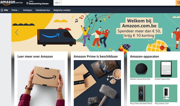 Belgische webwinkel Amazon van start: deel van producten kan op dag ...