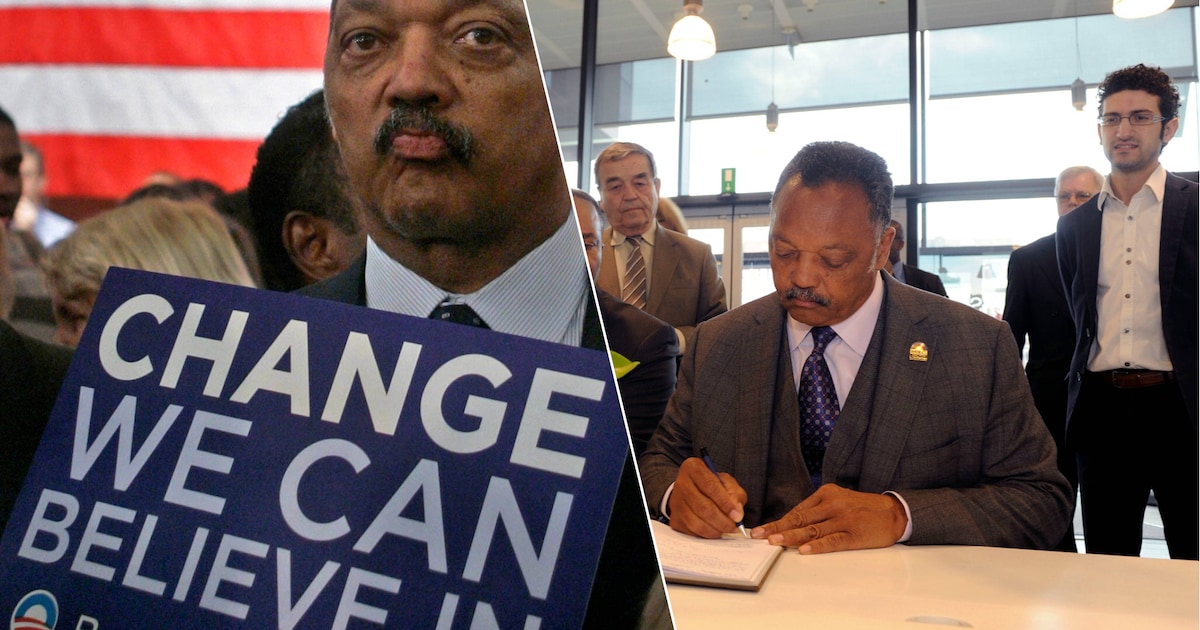 Overleden Amerikaanse burgerrechtenactivist Jesse Jackson (84) bezocht ...