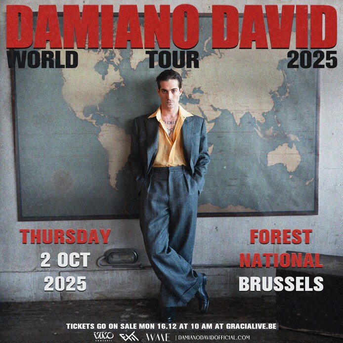 Damiano David kondigt wereldtournee aan: Måneskin-frontman staat op 2 ...