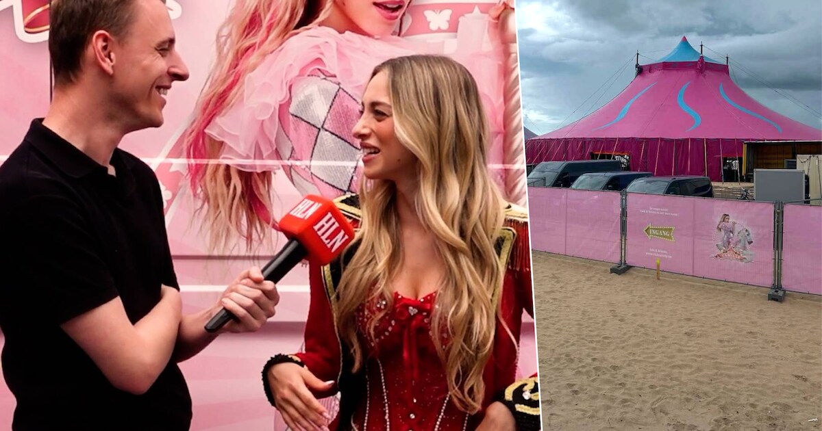 Circustent van Camille staat klaar in Oostende: “Wie mij wil zien, moet hier zijn. Andere ...