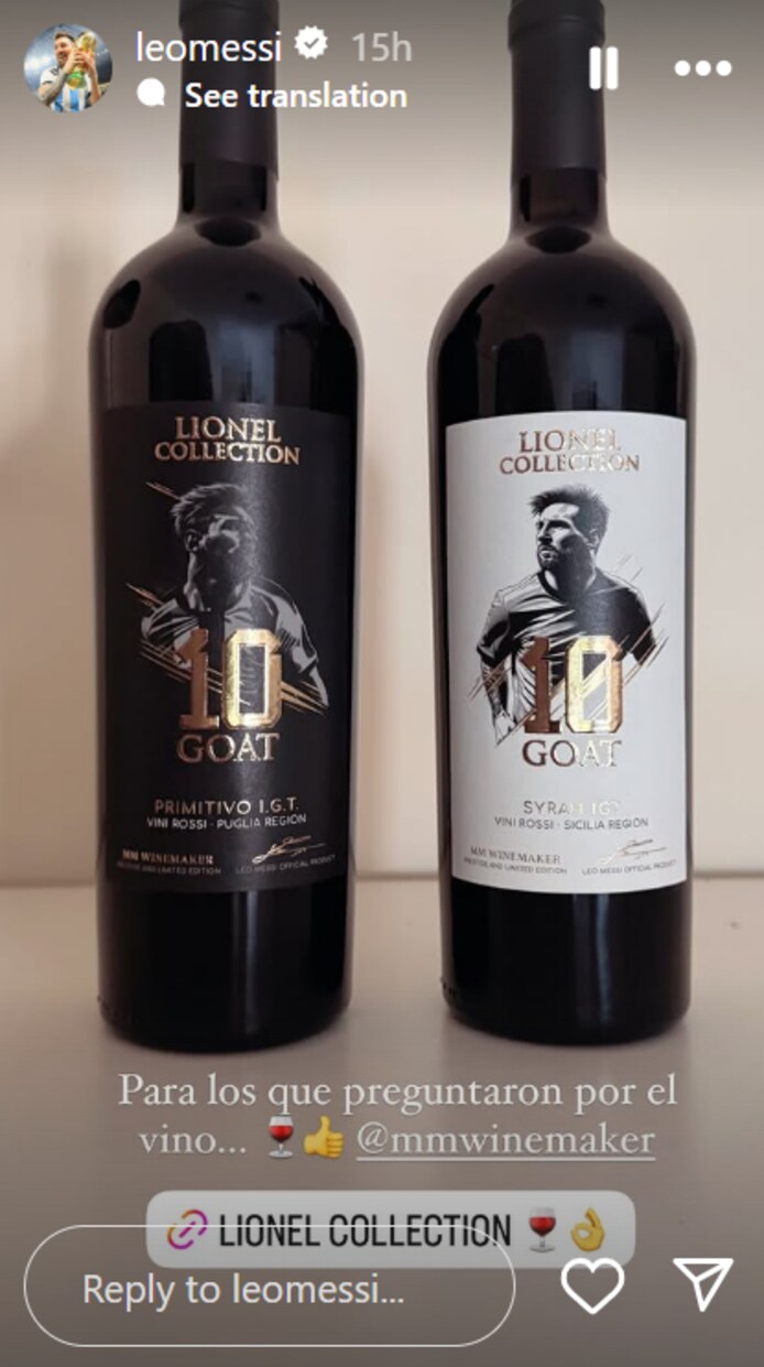 Messi lanceert wijnmerk met gewaagde naam: “10 Goat” | Voetbal | hln.be