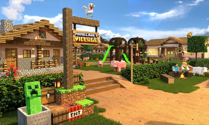 Minecraft krijgt eigen attracties, hotels en winkels in Europa: makers ...