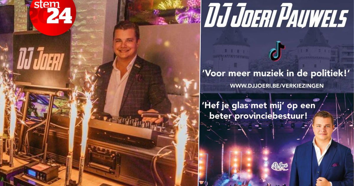 Daar is dj Joeri Pauwels weer… “Ik neem deel aan provinciale ...