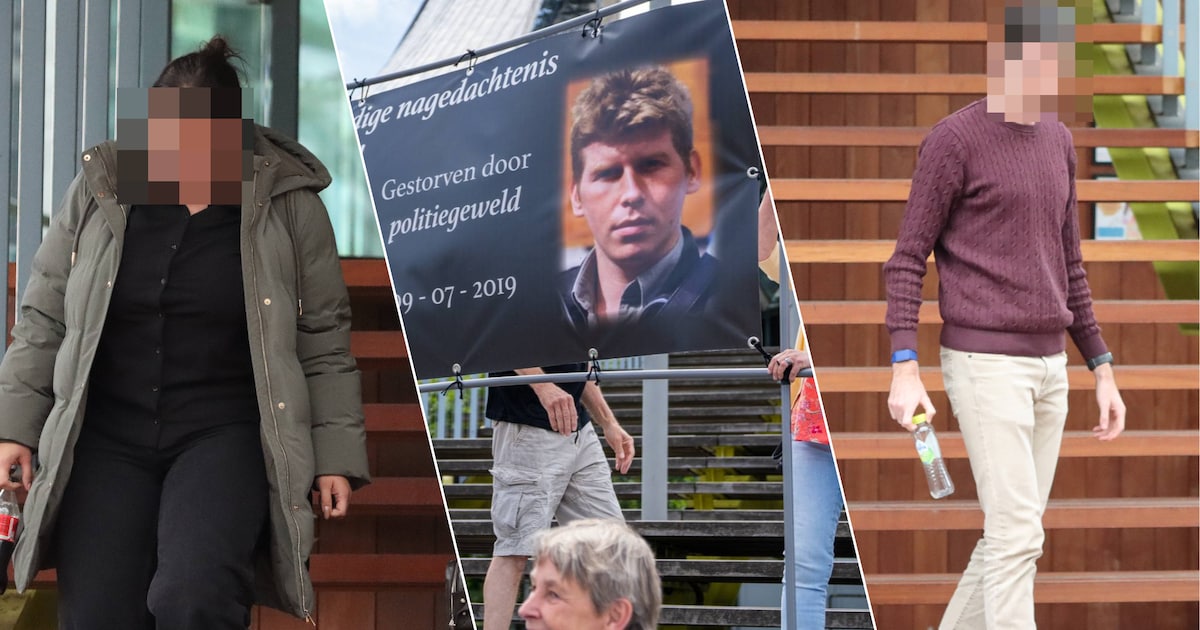 Parket vraagt vrijspraak voor vier agenten die Pieter Aerts (35 ...