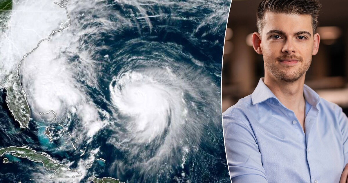 Orkaan Humberto trekt orkaan Imelda weg van de VS en komt zelf richting ...