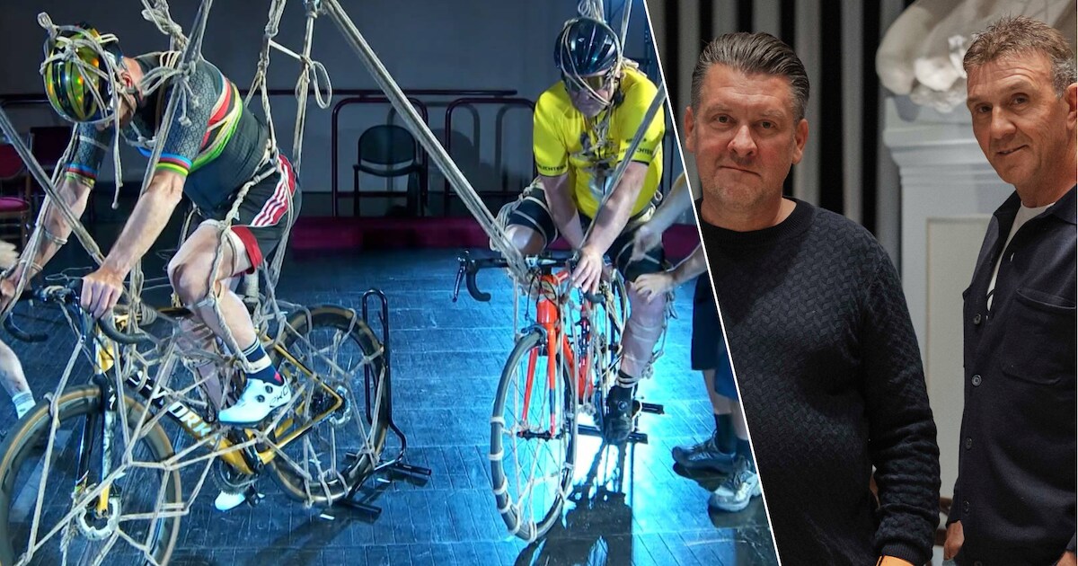 Wielerhelden Johan Museeuw en Nico Mattan worden levende kunstwerken in ...