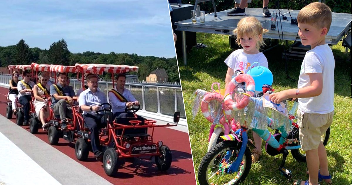 Honderden Wijnegemnaren trekken feestelijk over nieuwe fiets- en ...