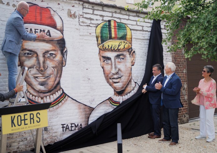 Oud-wereldkampioen Benoni Beheyt geëerd met muurschildering | Roeselare ...