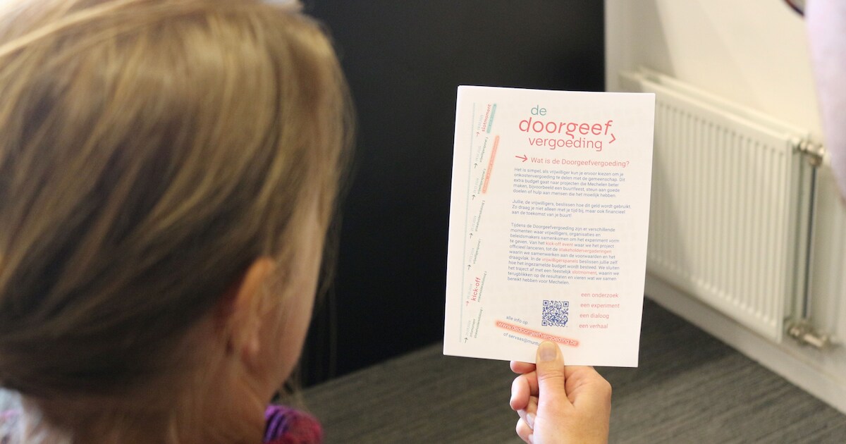 Stad experimenteert met ‘doorgeefvergoeding’ voor vrijwilligers ...
