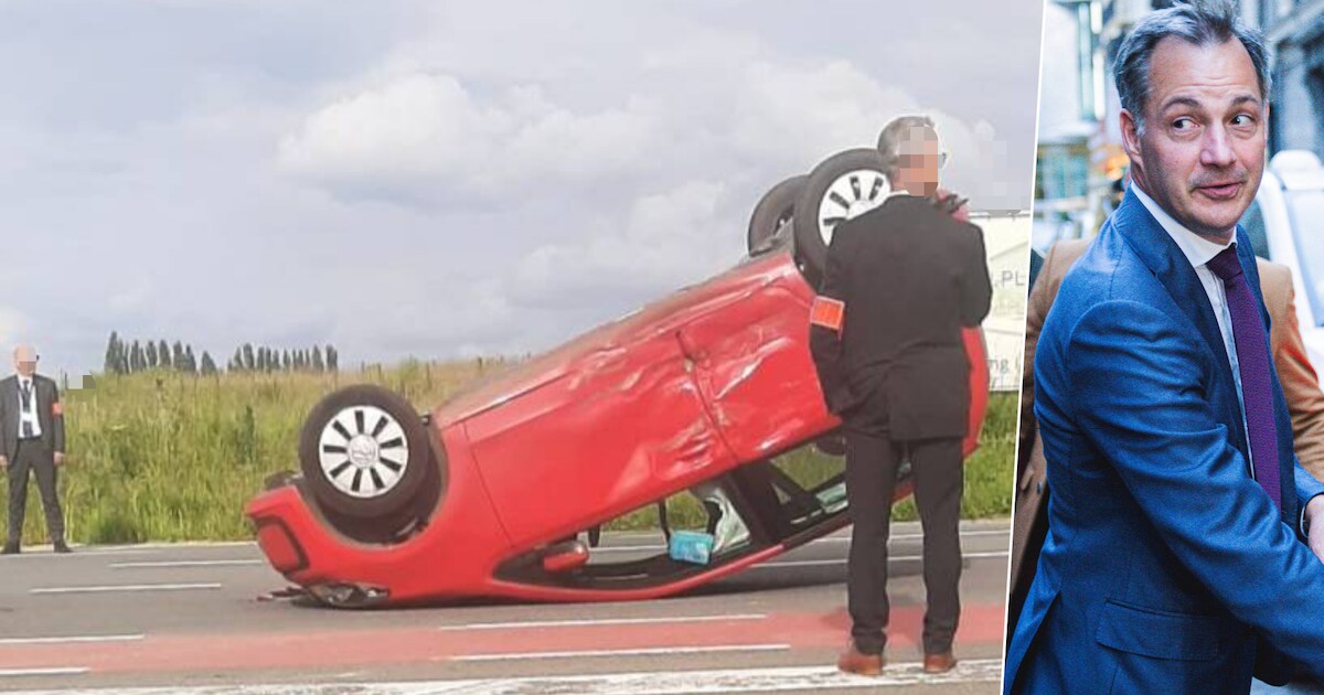 Staatsveiligheid uit escorte van premier De Croo snelt te hulp bij ...