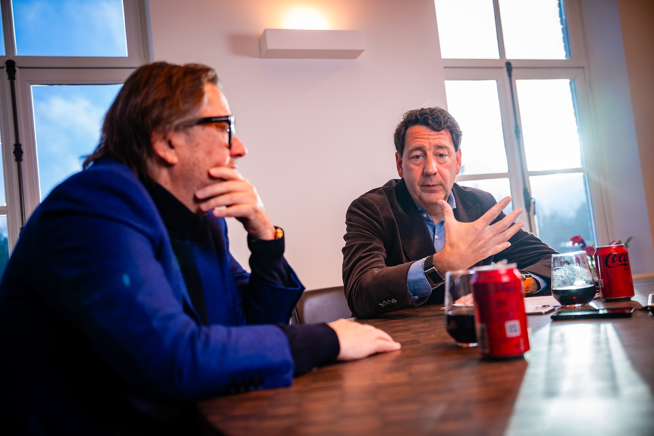 Topondernemers en beste vrienden Marc Coucke (60) en Jan Boone (54 ...