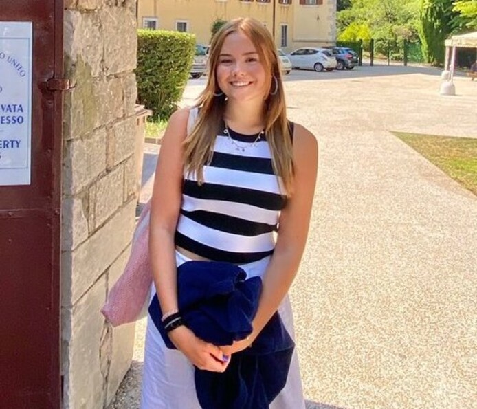 Nederlandse prinses Ariane (16) arriveert in Italië voor vervolg van ...