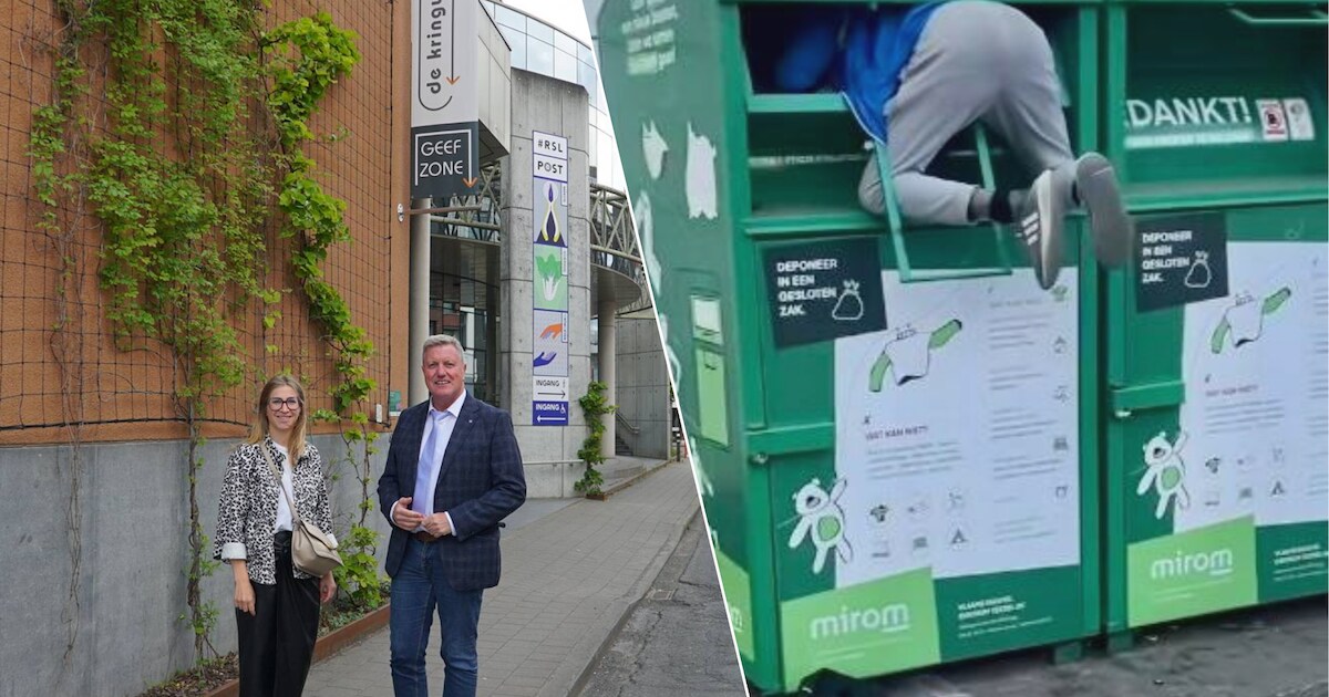 Mensen die snuisteren in kledingcontainers onderwerp van gesprek ...