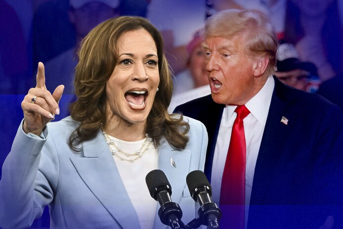De eerste grote peiling in de swing states: de kansen van Kamala Harris ...