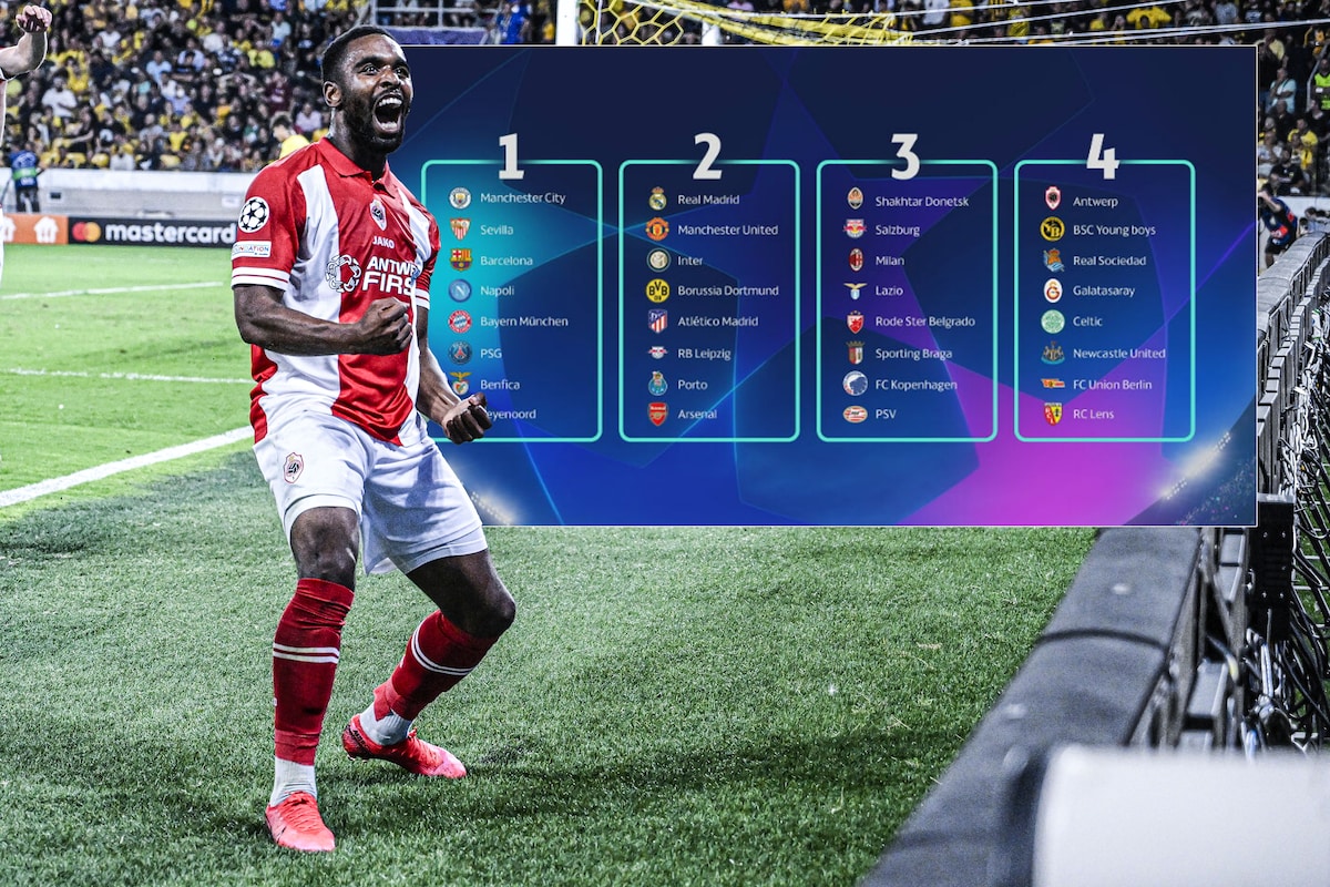 CL loting: Dit zijn de mogelijk tegenstanders van Antwerp | Champions ...